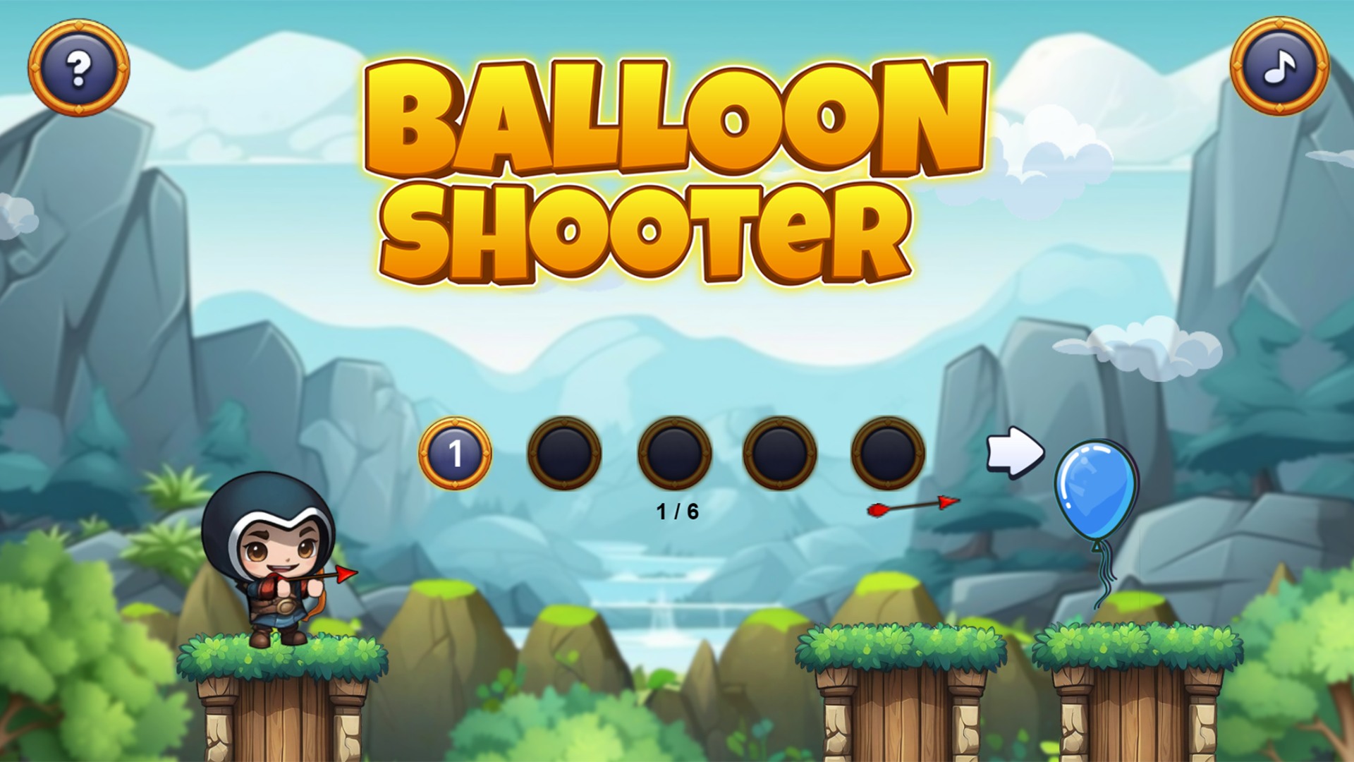 Balloon Shooter 🕹️ Juega gratis en Play123
