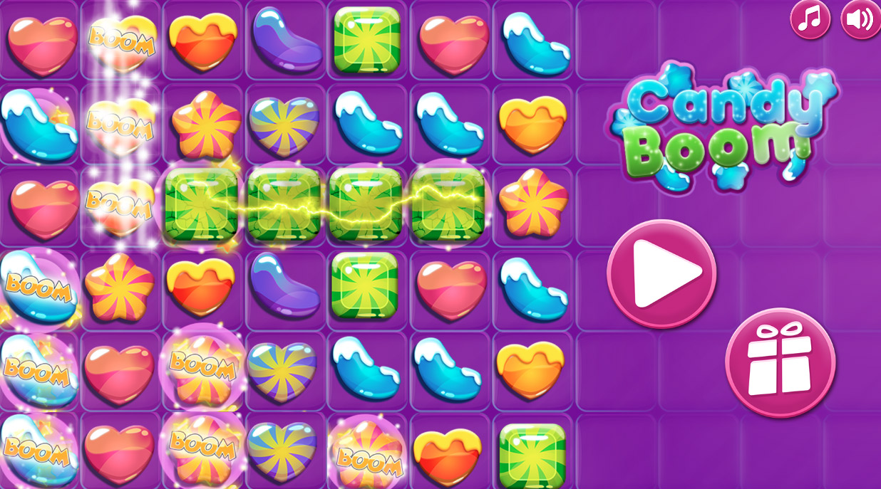 Candy Boom 🕹️ Juega gratis en Play123