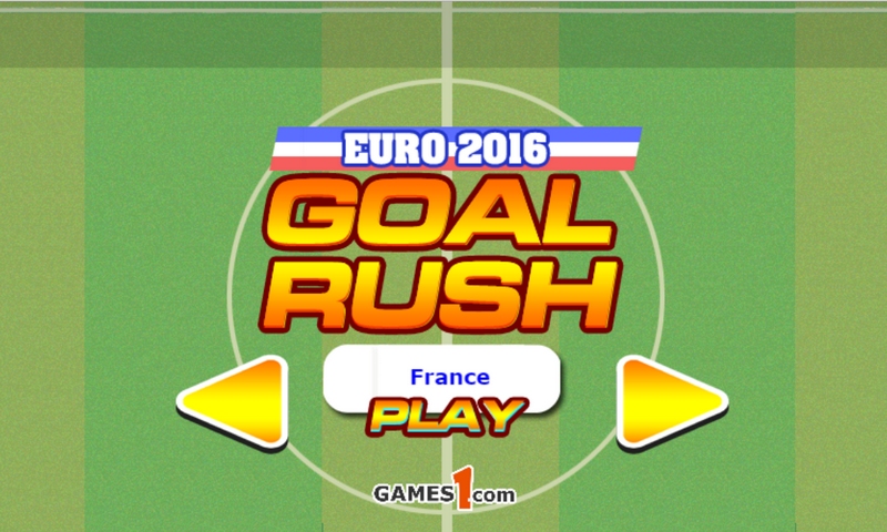 Euro 2016: Goal Rush 🕹️ Juega gratis en Play123