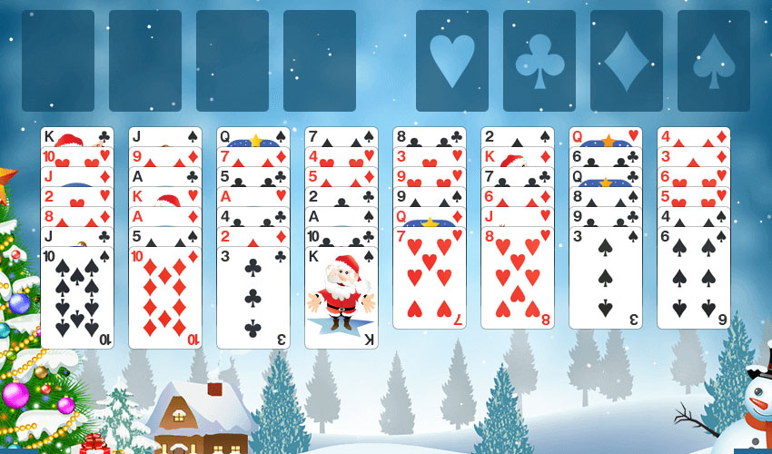 Freecell Christmas Solitaire 🕹️ Juega gratis en Play123