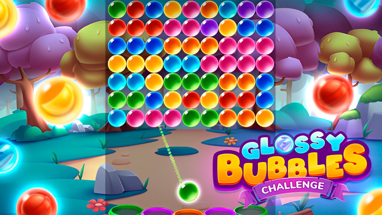Glossy Bubbles Challenge 🕹️ Juega gratis en Play123