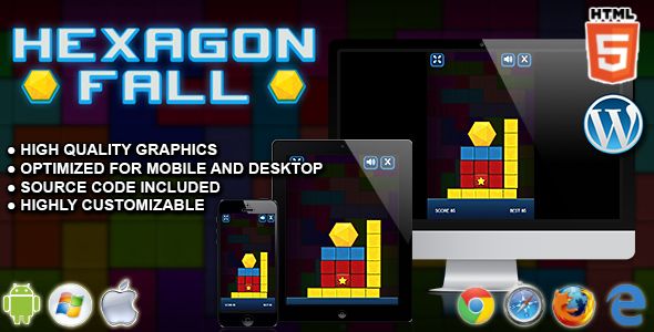 Hexagon Fall 🕹️ Juega gratis en Play123