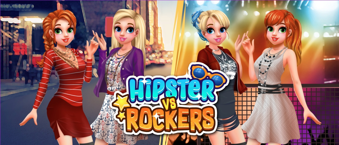 Hipster vs Rockers 🕹️ Juega gratis en Play123