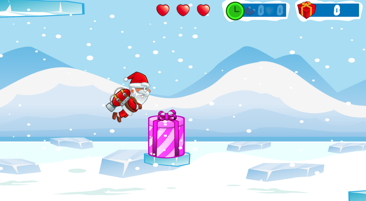 Jetpack Santa 🕹️ Juega gratis en Play123