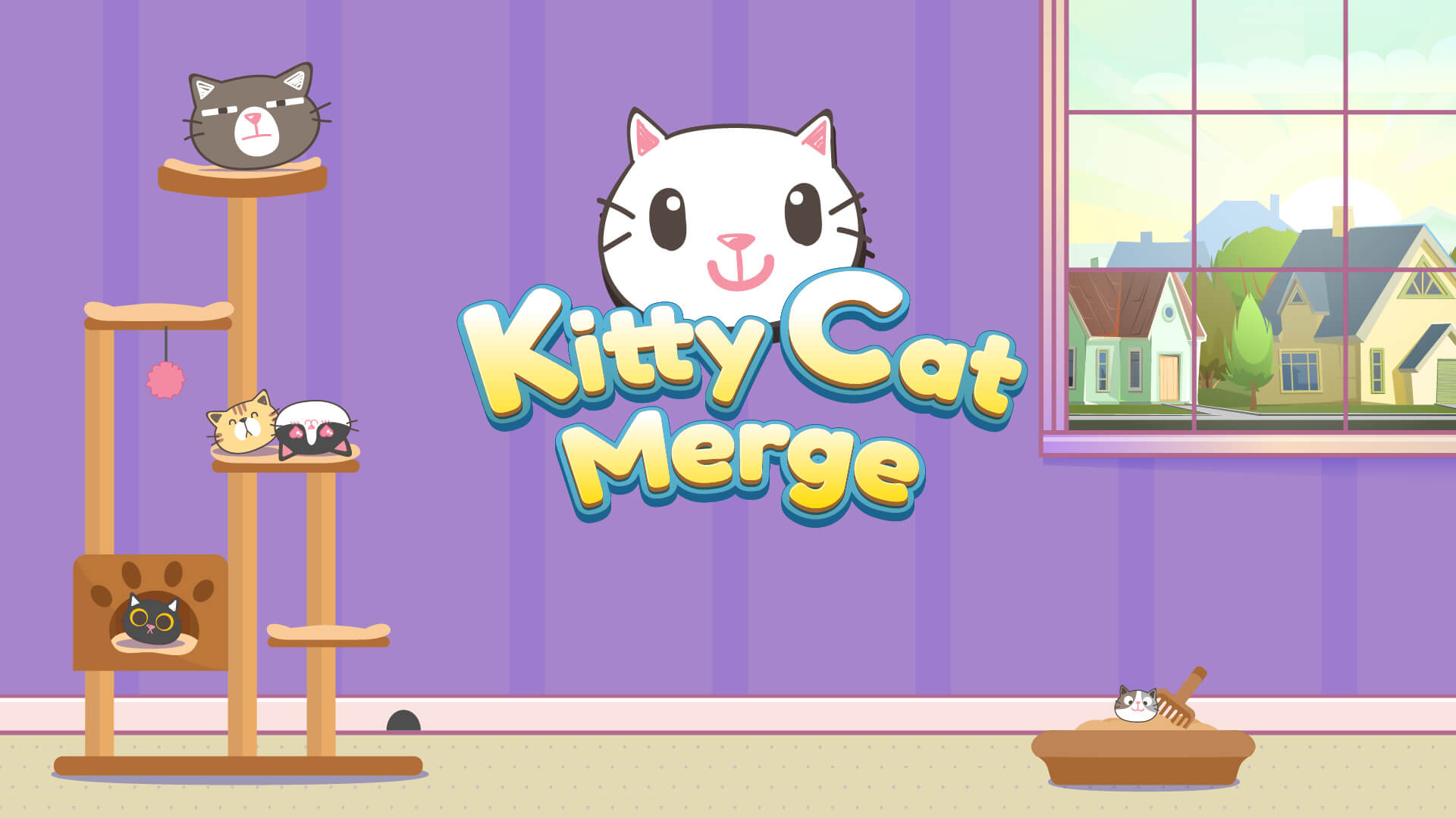 Kitty Cat Merge 🕹️ Juega gratis en Play123
