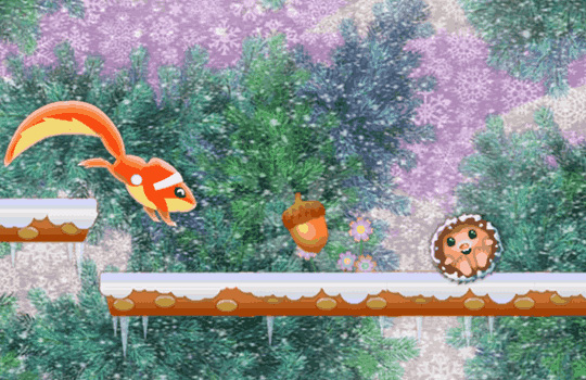 Nut Rush: Snow Scramble 🕹️ Juega gratis en Play123