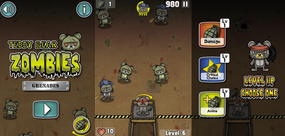 Teddy Bear Zombies: Grenades 🕹️ Juega gratis en Play123