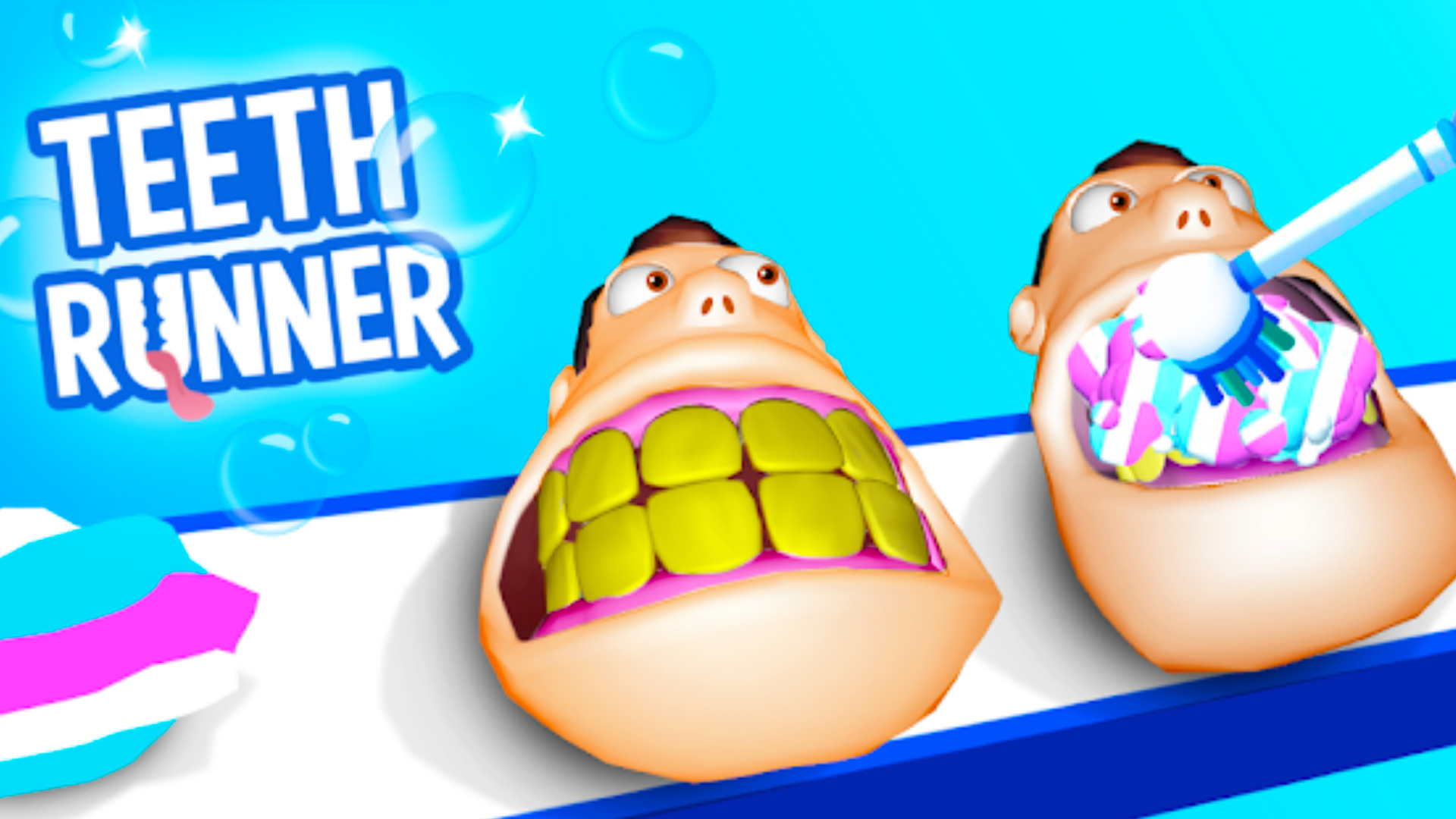 Teeth Runner!!! 🕹️ Juega gratis en Play123