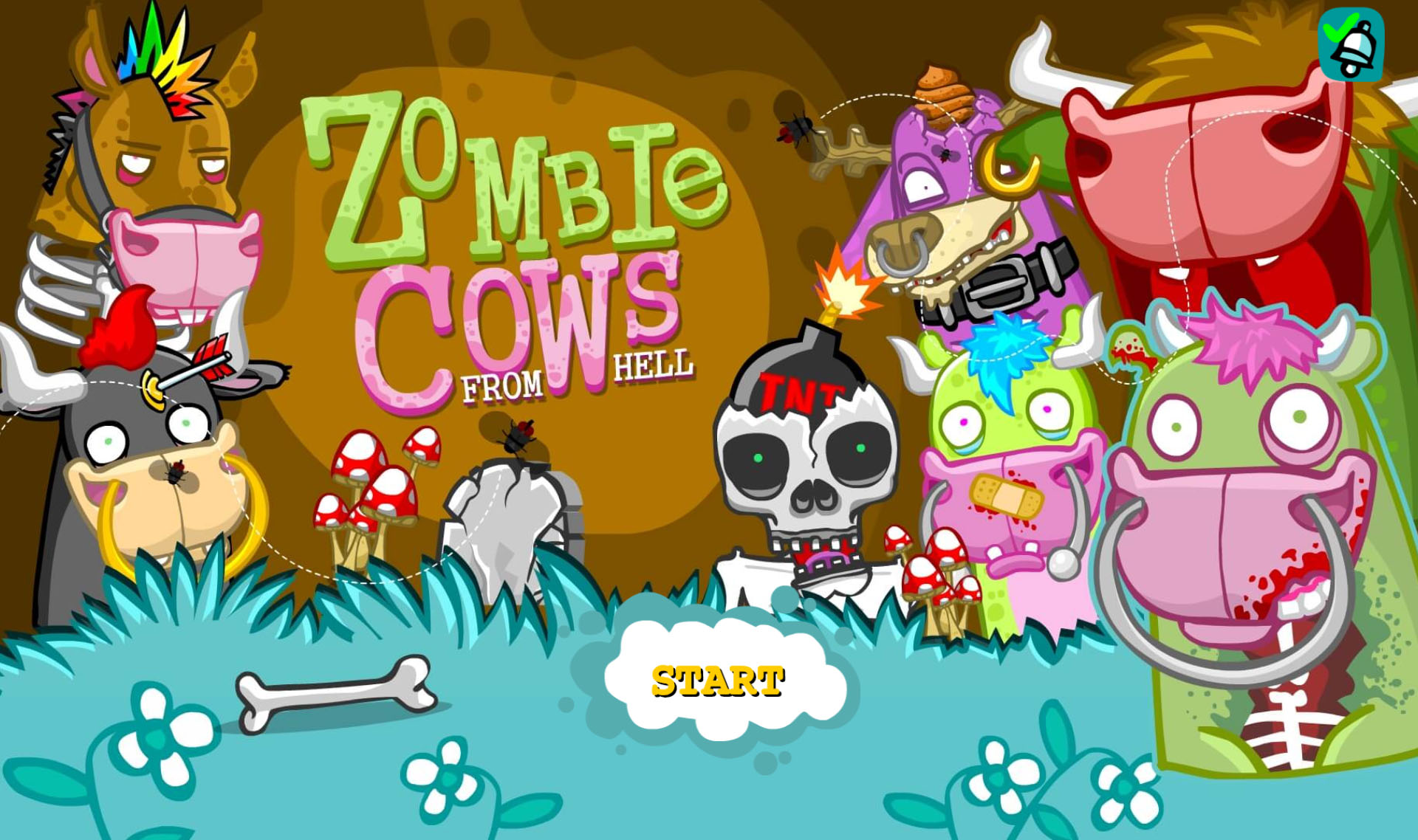 Zombie Cows 🕹️ Juega gratis en Play123