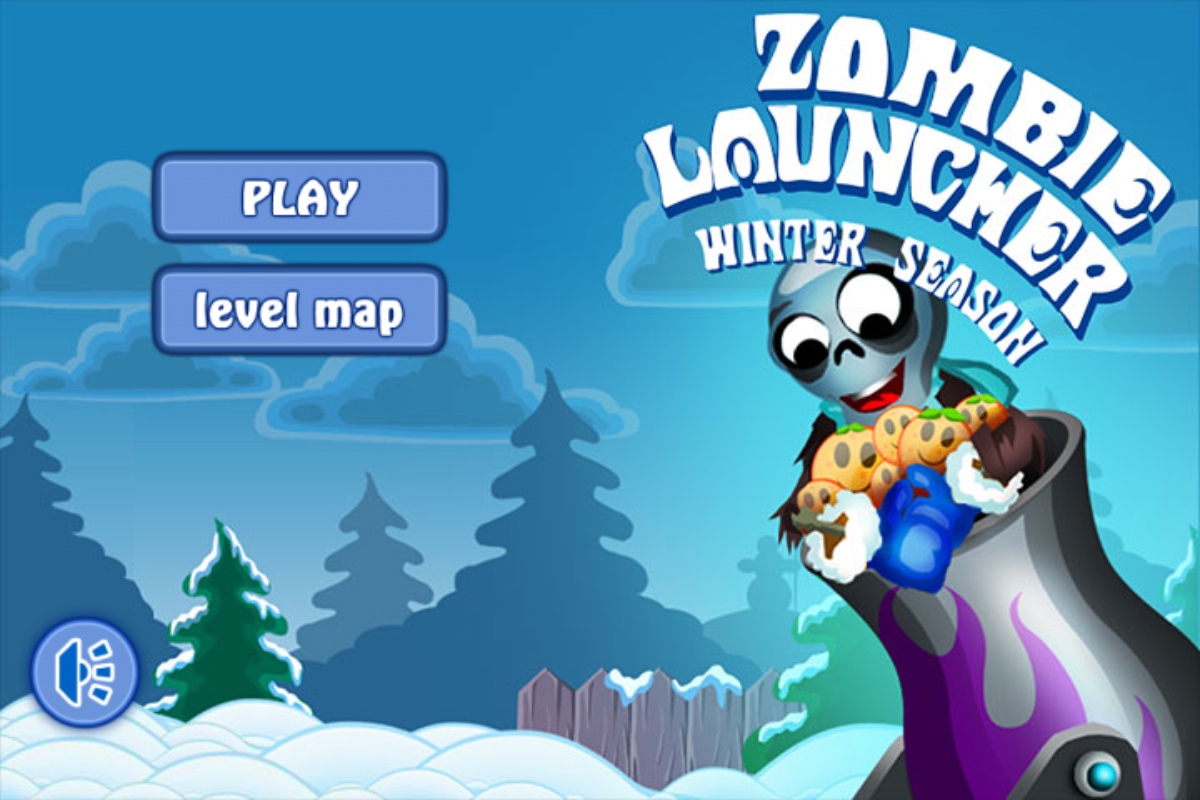 Zombie Launcher: Winter Season 🕹️ Juega gratis en Play123